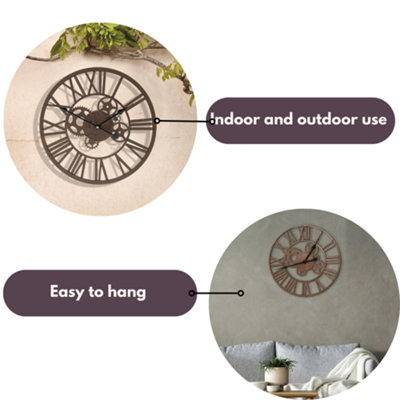 Marco Paul Large Wall Hanging Cog Design Clock