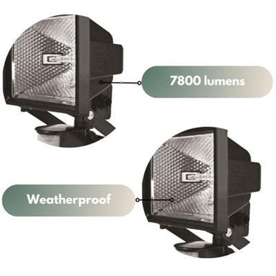 Marco Paul Motion Sensor Halogen Flood Light Wall Mounted