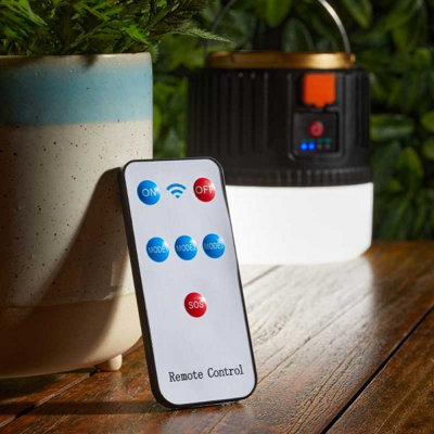 Marco Paul Solar Multi Lantern with Remote Control and Rechargeable Cable