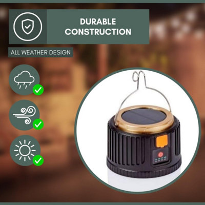Marco Paul Solar Multi Lantern with Remote Control and Rechargeable Cable