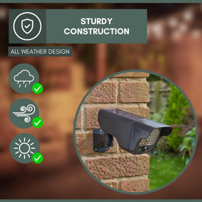 Marco Paul Solar Powered Floodlight with Decoy Camera