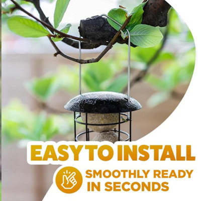 Marco Paul Wild Bird Fat Ball Feeders - Metal Mounted Station Bird ...