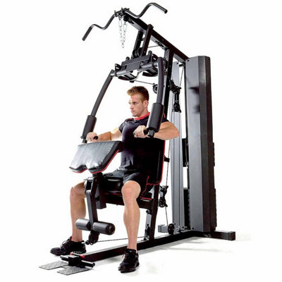 Marcy MKM-81010 Multi Gym Home Gym with High & Low Pulley, 134kg Weight ...