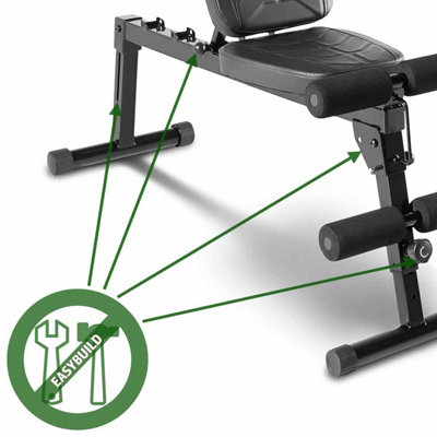 MARCY PRO PM-10110 EASY BUILD DELUXE ADJUSTABLE UTILITY WEIGHT BENCH