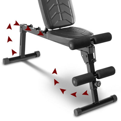 MARCY PRO PM-10110 EASY BUILD DELUXE ADJUSTABLE UTILITY WEIGHT BENCH