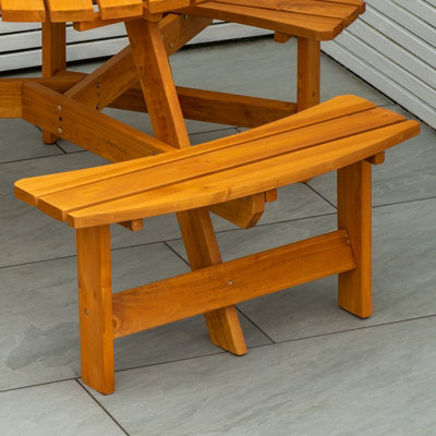Maribelle 6 Seater Garden Bench - STAINED