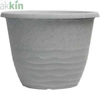 Mariella Planter 12" - Washed Lead Effect