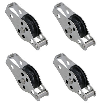 Marine Pulley Block With 25mm Diameter Nylon Wheel 316 Grade Stainless ...