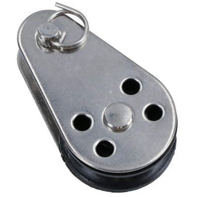 Marine Pulley Block with Removable Pin 26mm D Nylon Wheel Stainless ...