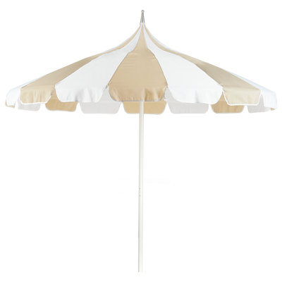 Market Parasol 245 cm MINOA White/ Beige