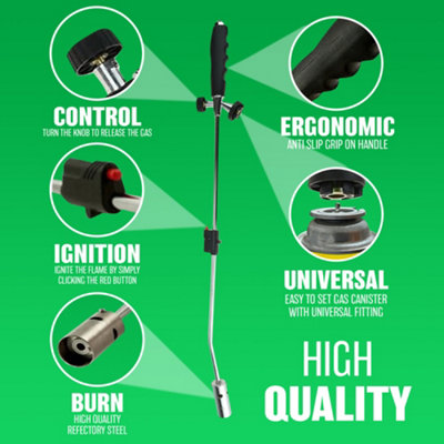 Marksman Weed Wand Blowtorch Garden Patio Outdoor Weeds