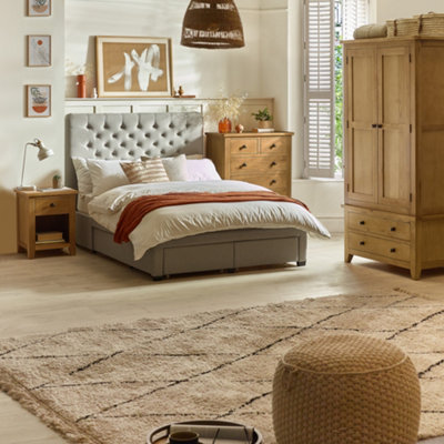 Marlborough Dressing Stool - Solid Oak