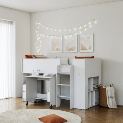 Marley White Mid Sleeper Childrens Bed
