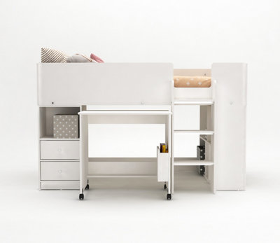 Marley White Mid Sleeper Childrens Bed