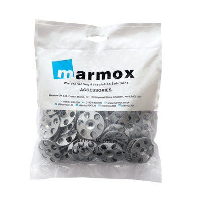 Marmox Galvanised Metal Fixing Washers - Bag of 100