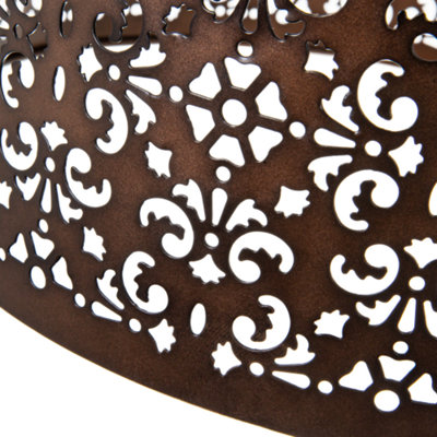 Shop Marrakech Designed Matt Bronze Metal Pendant Light Shade with ...