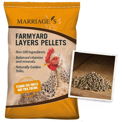Marriage's Farmyard Layers Pellets 20kg - Non GM