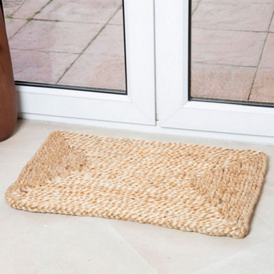 Marsden Natural Rectangle Woven Jute Outdoor Doormat 75 x 45cm | DIY at B&Q