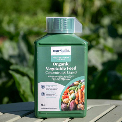 Marshalls Garden Organic Liquid Vegetable Feed 1L Concentrated NPK 3-2 ...