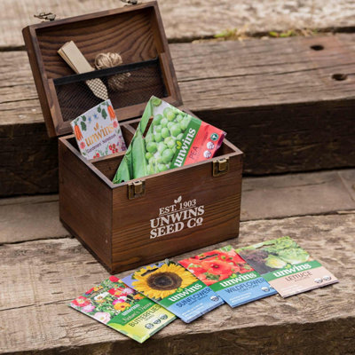 Marshalls Garden Unwins Gardeners Seed Box - FSC-approved Wooden Sowing ...