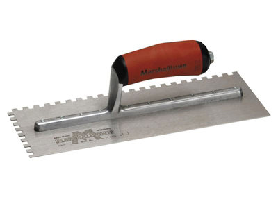 Marshalltown - M702SD Notched Trowel Square 1/4in DuraSoft Handle 11 x ...