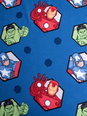 Marvel Avengers Blue Single Fitted Sheet