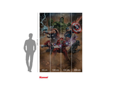 Marvel Avengers Superpower Unpasted Wall Mural On Non-woven 200 Cm X 280 Cm