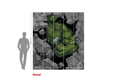 Marvel Hulk Breaker Wall Mural, 2.8m x 2.5m