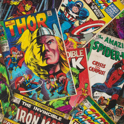 Marvel Retro Cover Story Wallpaper
