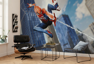 Marvel Spider-Man Attack Wall Mural, 2.5m x 4m