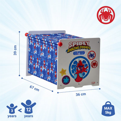 Marvel Spidey and Amazing Friends Storage Box - Easy to Assemble Toy ...