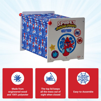 Marvel Spidey and Amazing Friends Storage Box - Easy to Assemble Toy ...