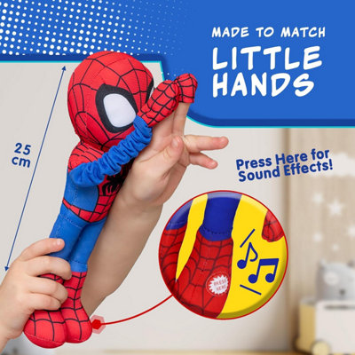Marvel Spidey and His Amazing Friends Slingshot Plush Spider Man Toy ...
