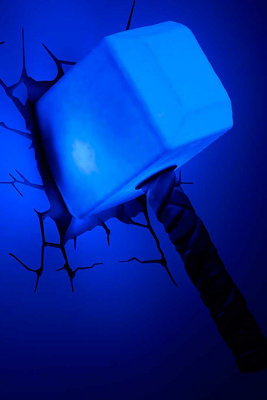 Marvel Thor Hammer 3D Deco Light at B&Q