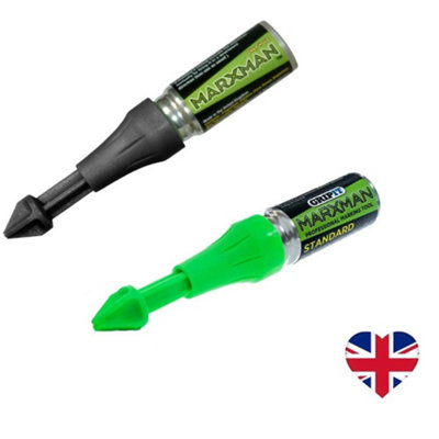MarXman Green Standard x1 Chalk Black Deep x1 Marking Pen Hole Marking ...