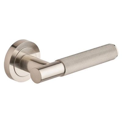 Marylebone Knurled Lever On Rose Sashlock Door Pack - Brushed Nickel ...