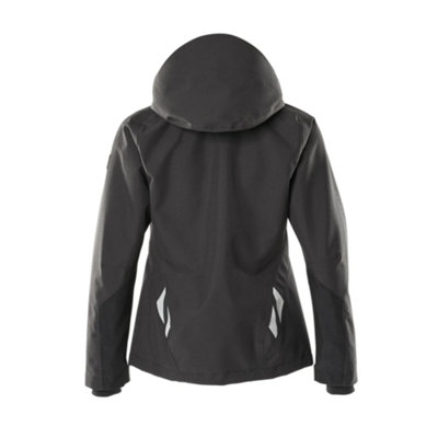 Mascot Accelerate Ladies Waterproof Outer Shell Jacket (Black) (Medium)