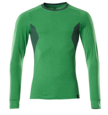 Mascot Accelerate Modern Fit Long-Sleeved T-shirt (Grass Green/Green ...