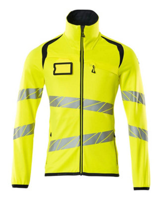 Mascot Accelerate Safe Microfleece jacket with Zip (Hi-Vis Yellow/Dark ...