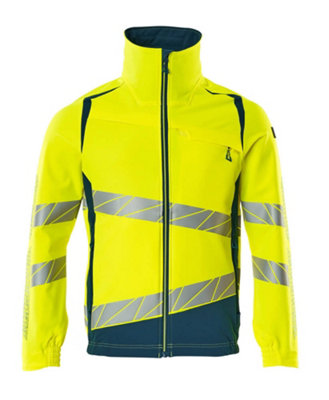 Mascot Accelerate Safe Ultimate Stretch Work Jacket (Hi-Vis Yellow/Dark ...