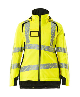 Mascot Accelerate Safe Winter Jacket for Ladies with CLIMascot (Hi-Vis Yellow/Black) (XXXX Large)