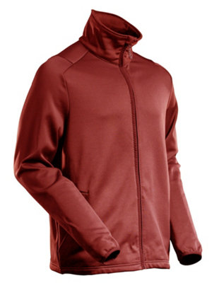 Mascot Customized Microfleece with Zipper (Autumn Red) (Small)
