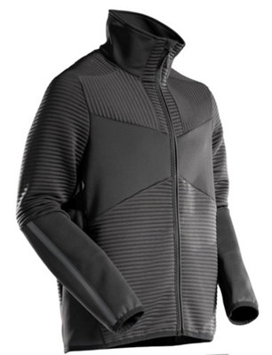 Mascot Customized Microfleece with Zipper (Black) (X Large)