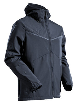 Mascot Customized Softshell Jacket with Hood (Dark Navy) (Large)