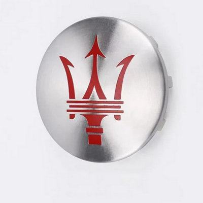 Maserati 60mm Silver Wheel Centre Cap Replacement