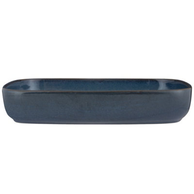 Mason Cash Reactive Set of 2 Rectangle Dish 31cm & 23cm - Blue