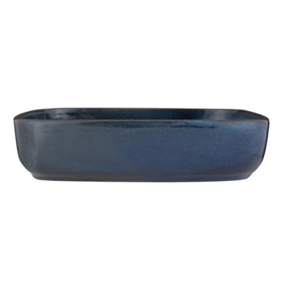 Mason Cash Reactive Set of 2 Rectangle Dish 31cm & 23cm - Blue