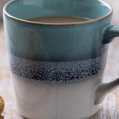 Mason Cash Set of 2 Reactive Blue Fade Mug & Set of 2 Reactive Cream ...