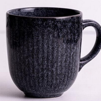 Mason Cash Set of 4 Reactive Linear Mug 400ml Black