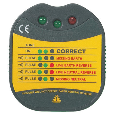 Mastech MS6860E Plug-in Ring Main Socket Tester 13 Amp